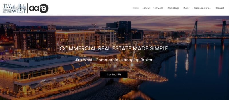Jim West Commercial Real Estate • Premium Websites, Inc.